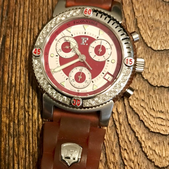 Faconnable | Accessories | Faonnable Diamond Chronograph Facomarine ...